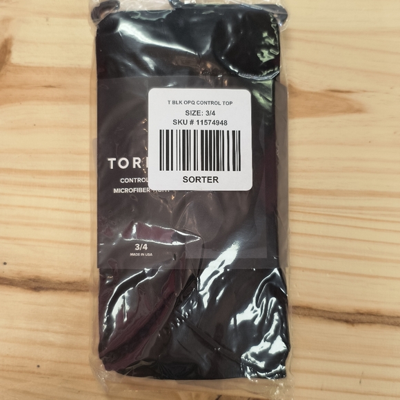 torrid | Intimates & Sleepwear | Torrid Black Microfiber Control Tights ...